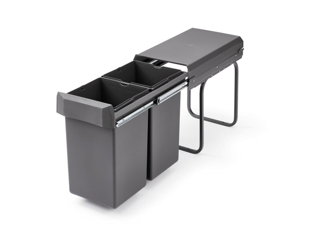 WESCO® Double deluxe, Systeem voor afvalinzameling, antraciet | Bestel ...